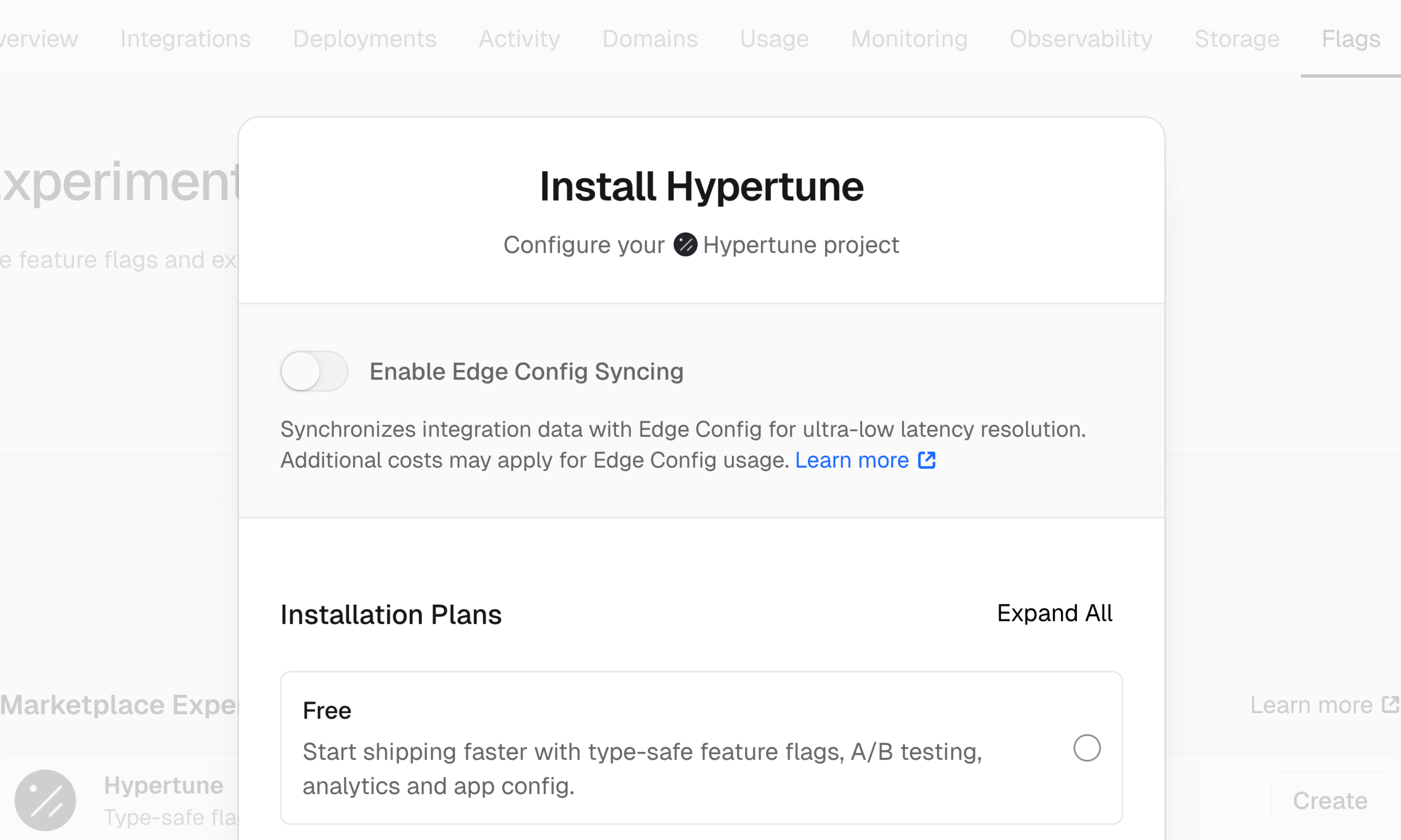 Hypertune now available as a native app in the Vercel Marketplace
