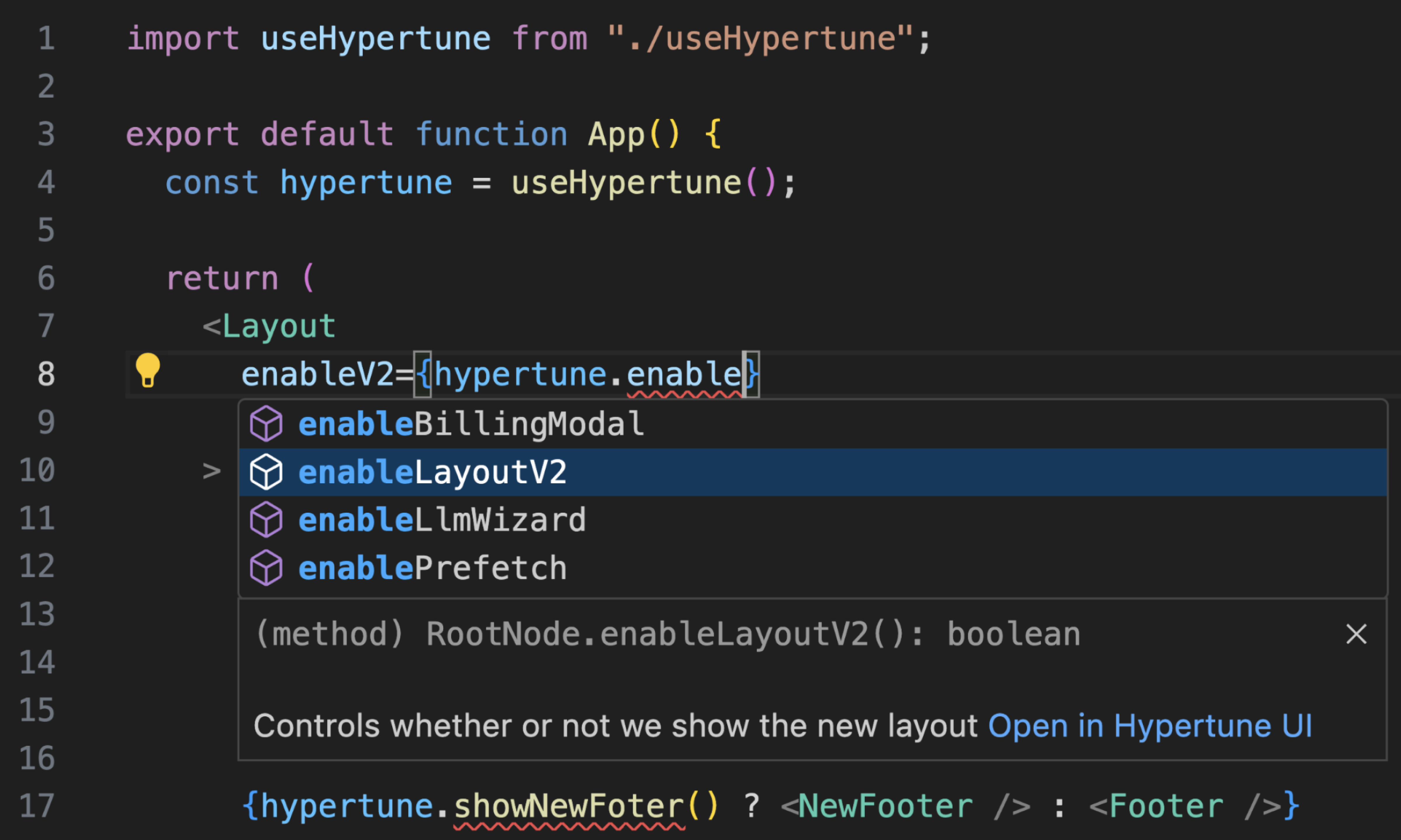 Type-safe feature flags